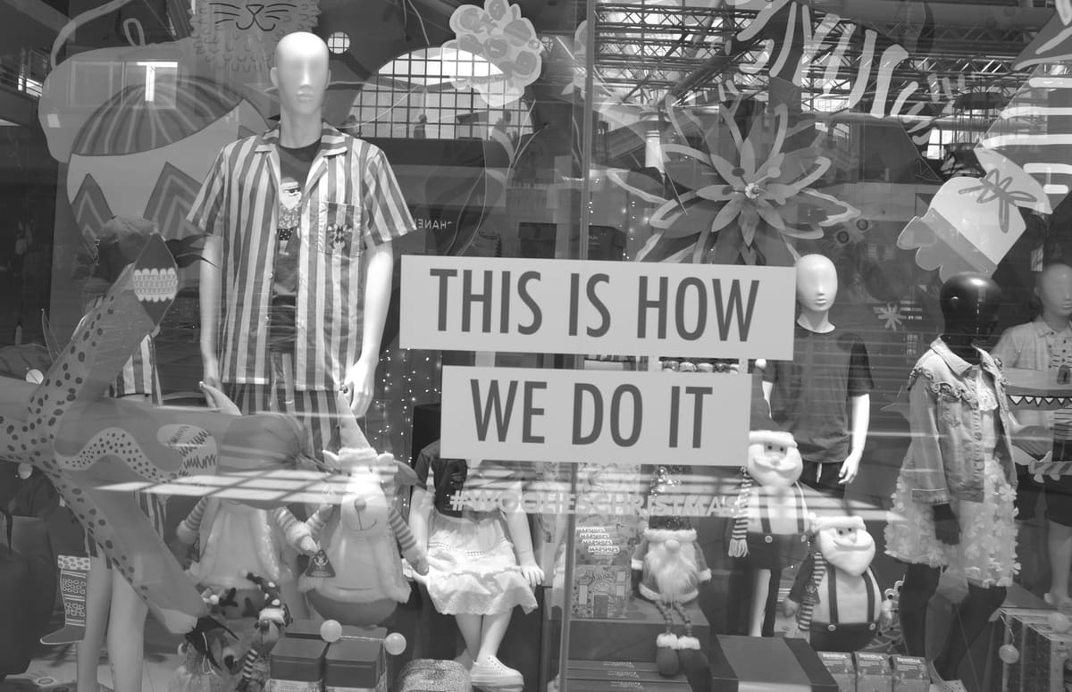 The Woolworths Christmas window at the V&A Waterfront